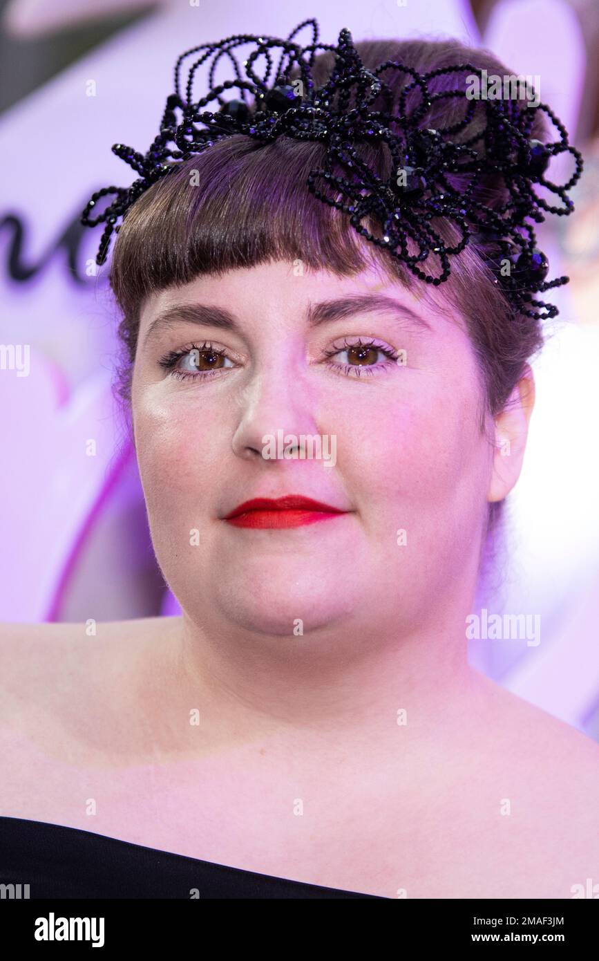 Lena Dunham poses for photographers upon arrival for the UK premiere of ...