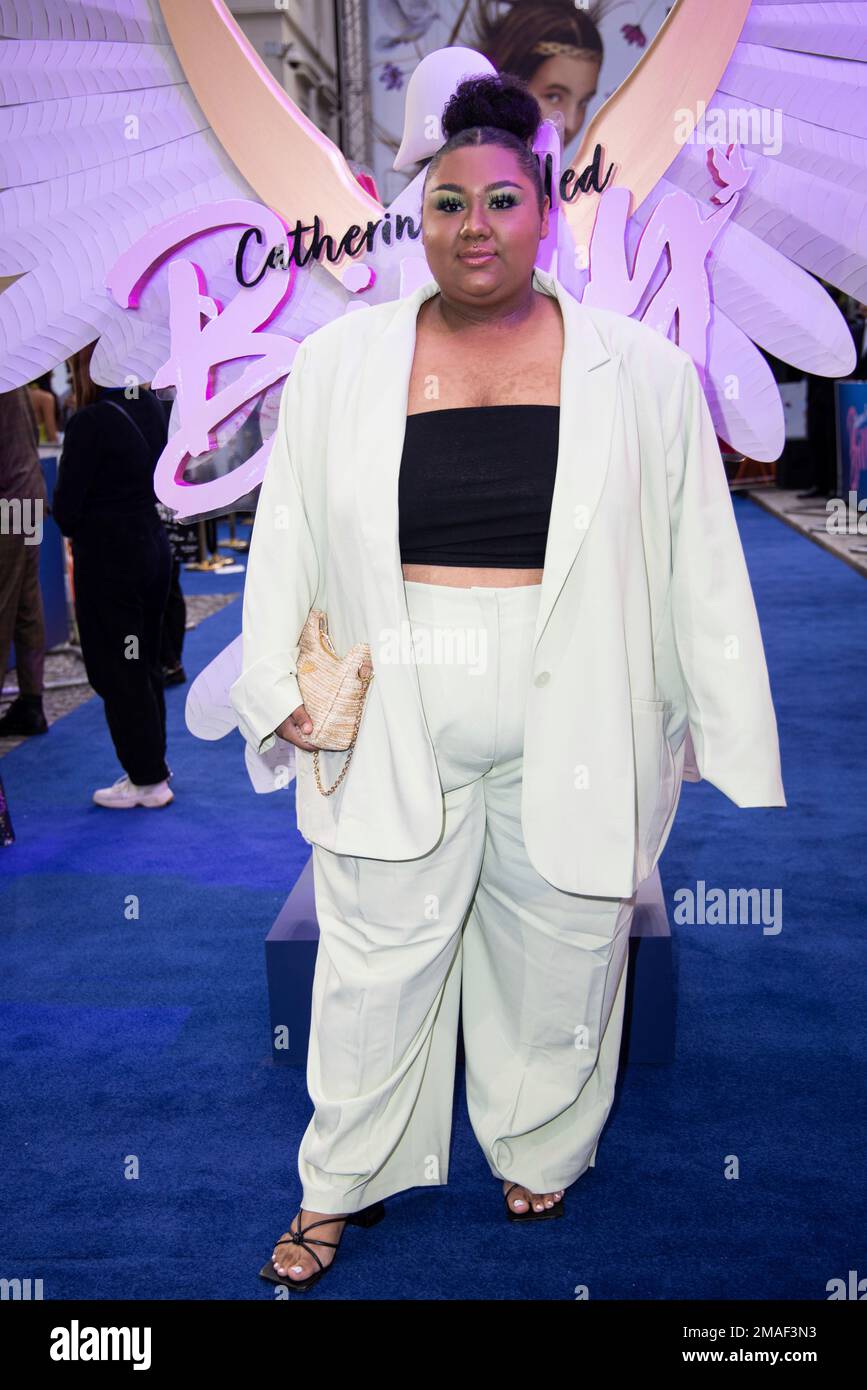 Miah Carter poses for photographers upon arrival for the UK premiere of ...