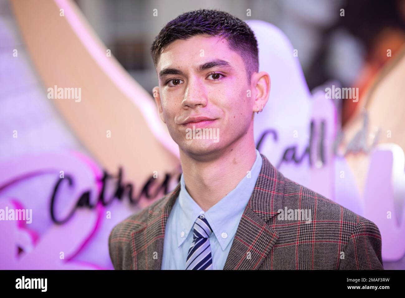 Archie Renaux poses for photographers upon arrival for the UK premiere ...