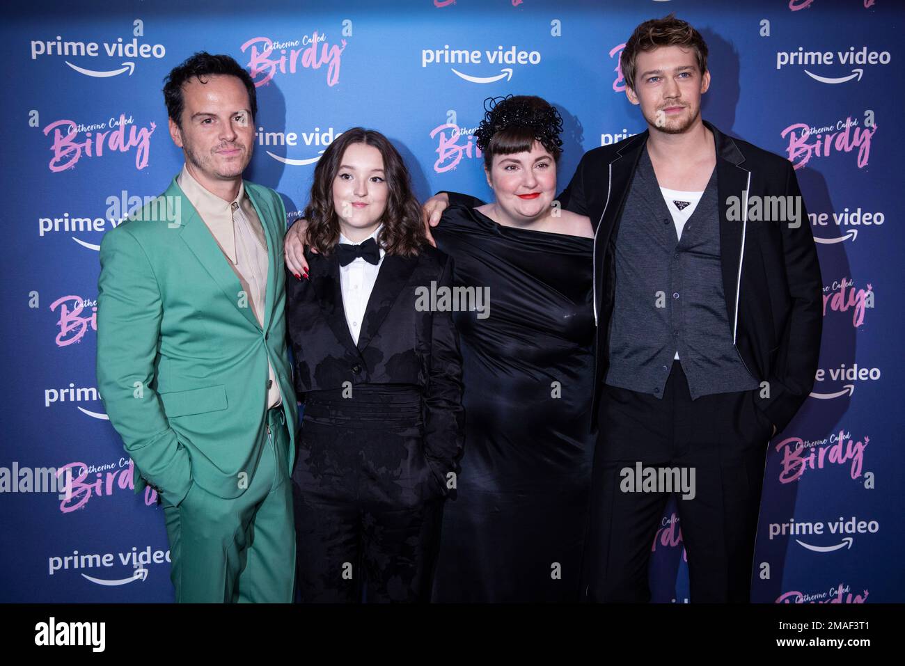 Andrew Scott, from left, Bella Ramsey, director Lena Dunham and Joe ...
