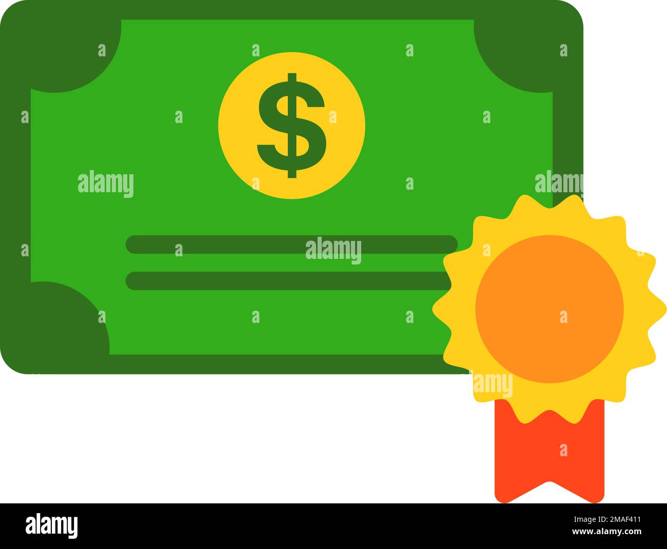 Government Bond Icon. U.S. government bond. Editable vector Stock ...