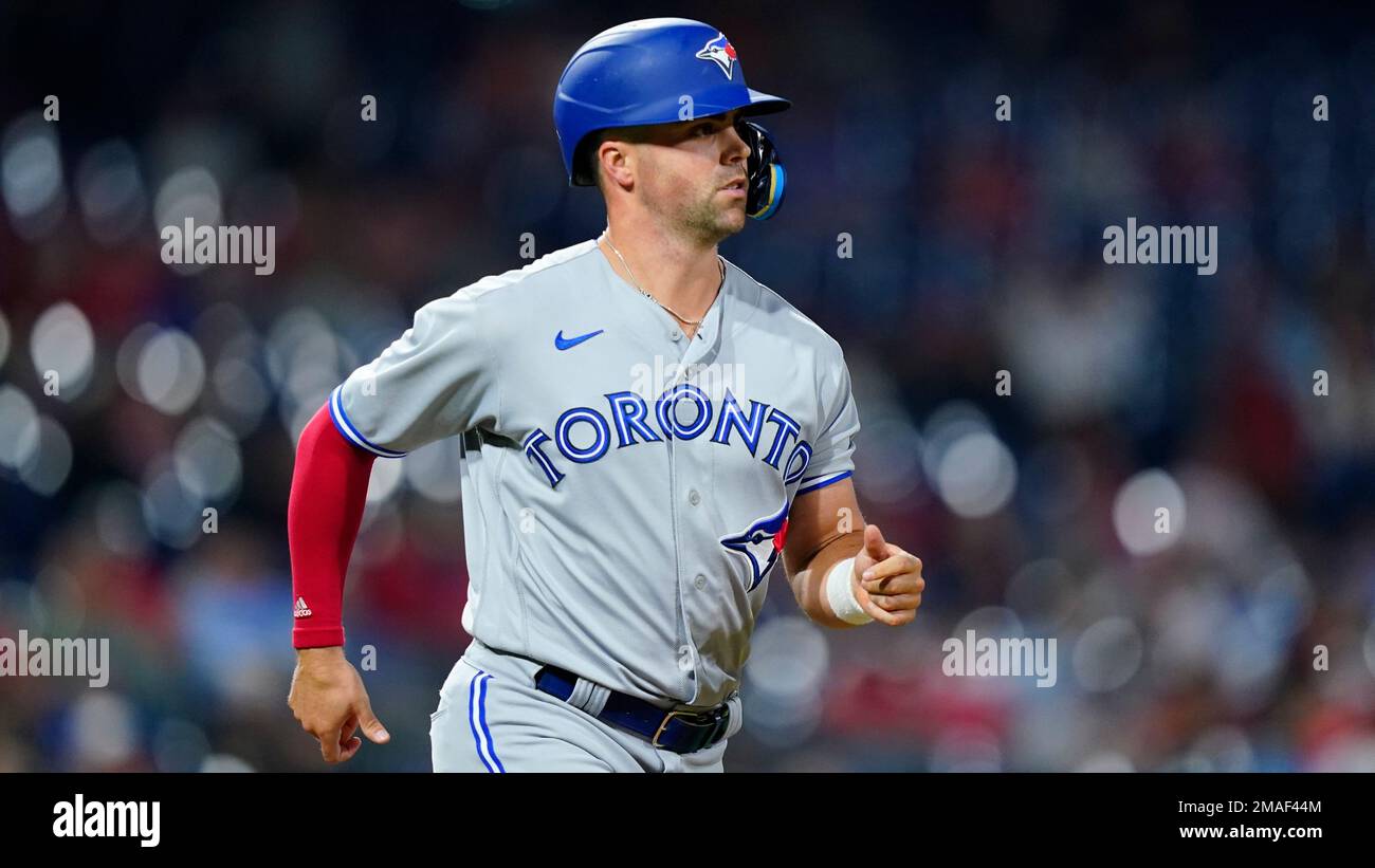 Toronto Blue Jays' Whit Merrifield during a baseball game, Wednesday ...
