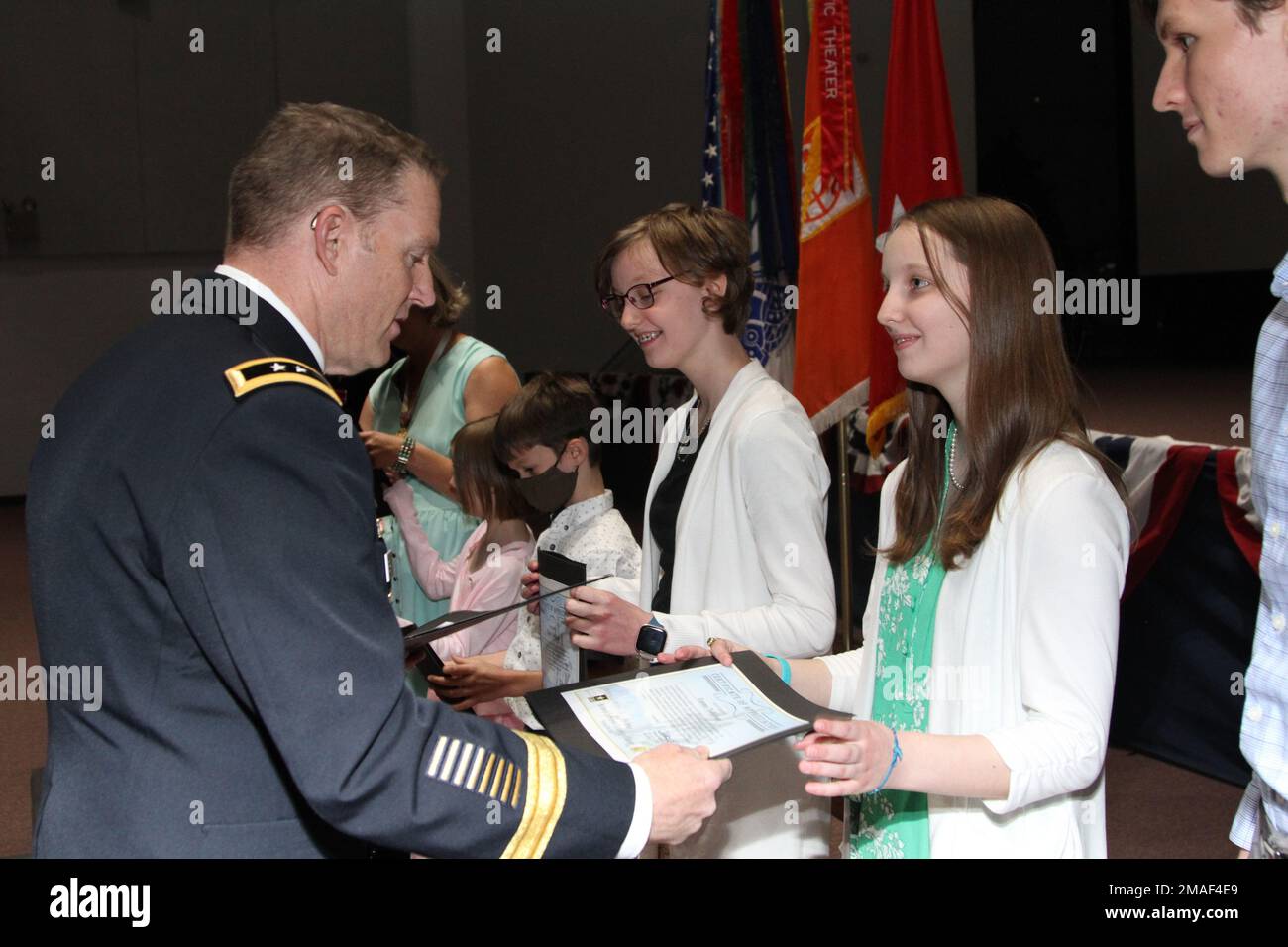 At the end of the retirement ceremony, Maj. Gen. Christopher Eubank ...