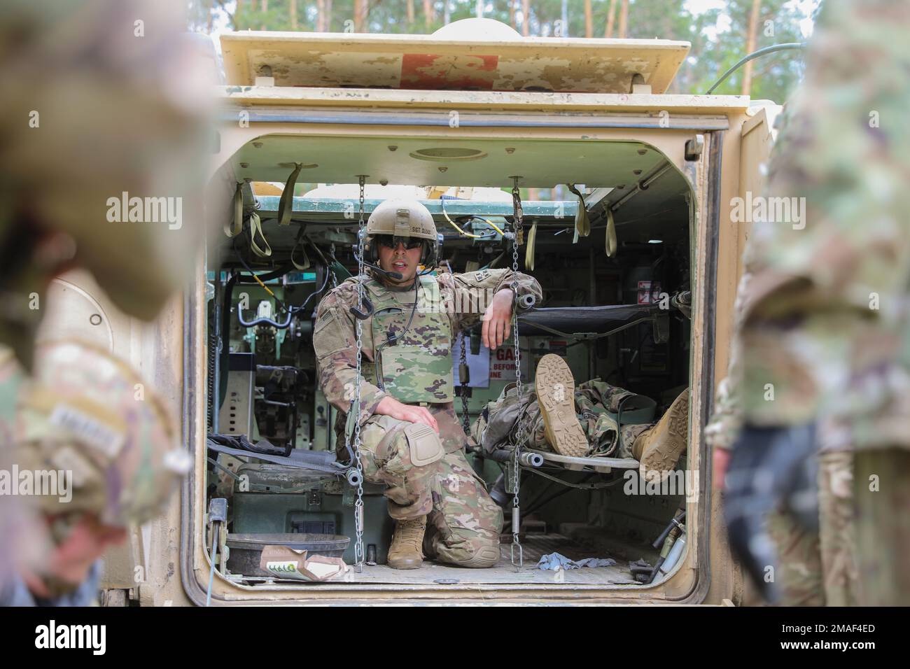 U.S. Army Sgt. Johnny Diggs, assigned to the 64th Brigade Support ...