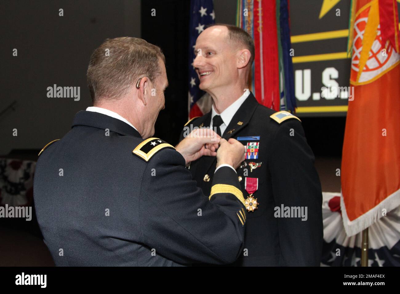 Maj. Gen. Christopher Eubank (left), NETCOM Commanding General ...