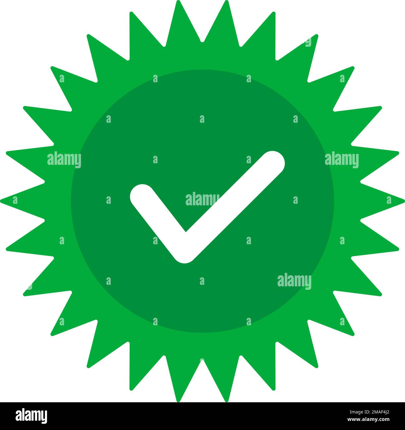 Pop icon with emphasized check mark. Editable vector Stock Vector Image ...