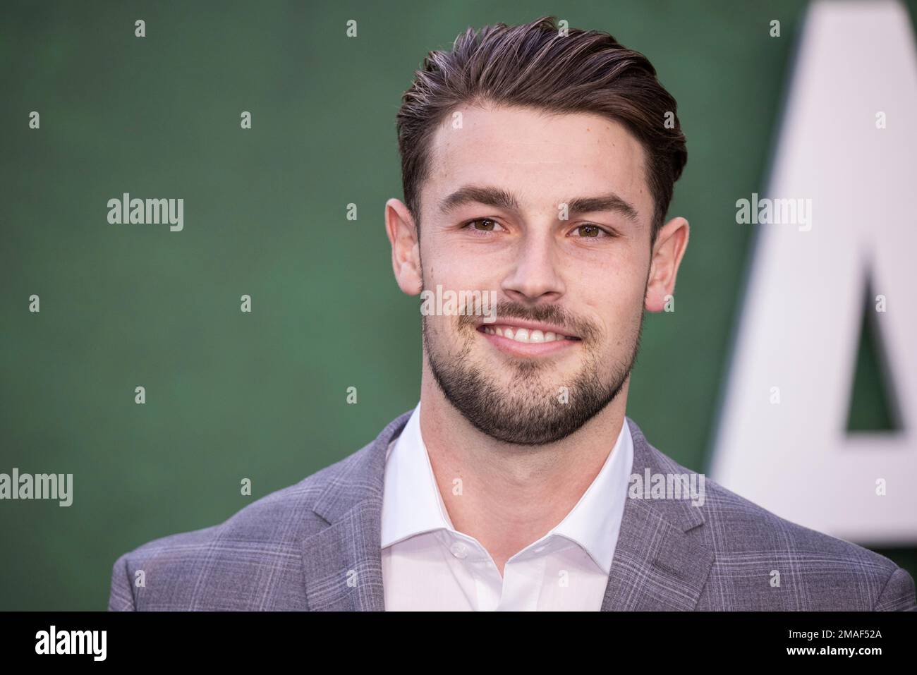 Andrew Le Page poses for photographers upon arrival for the premiere of ...