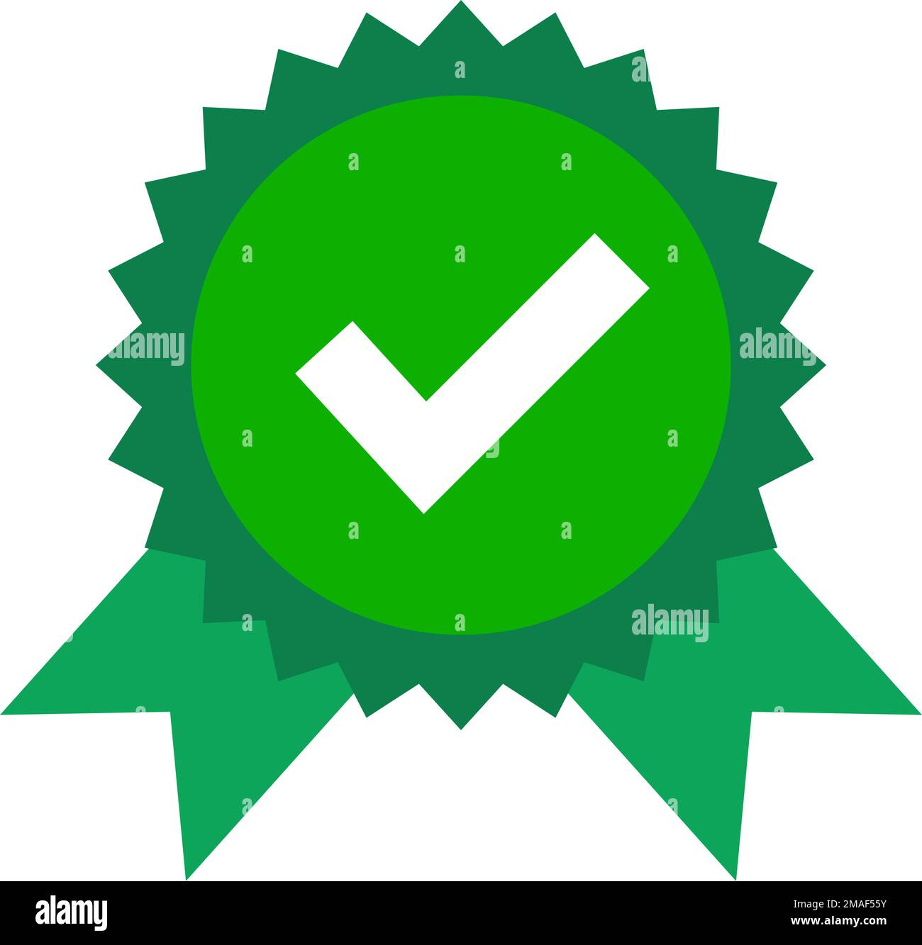 Check mark badge. Certification badge. Passing badge. Editable vector ...