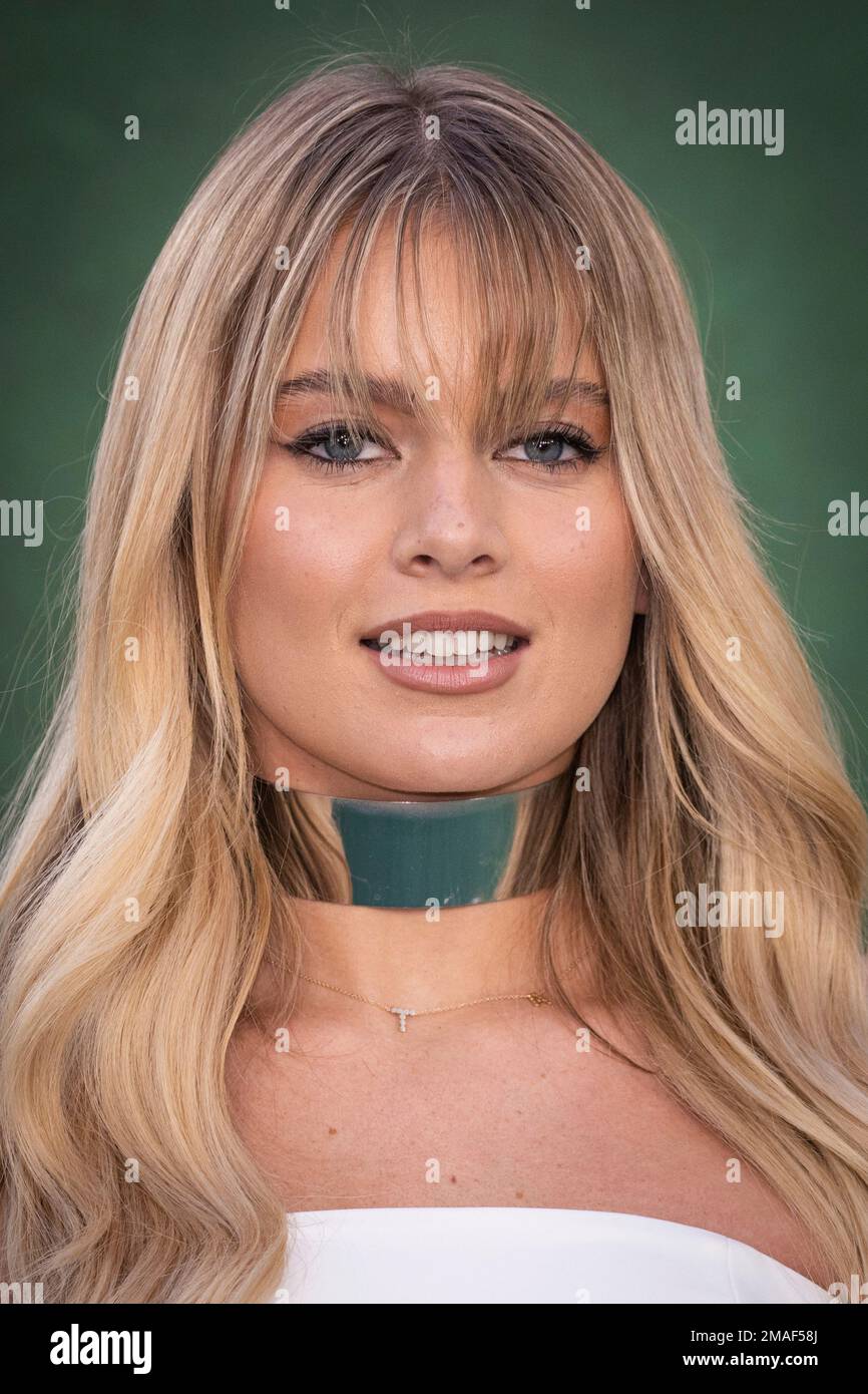 Tasha Ghouri poses for photographers upon arrival for the premiere of ...