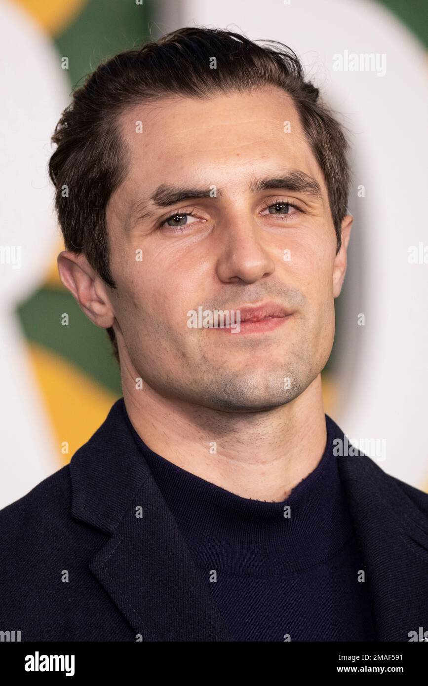 Phil Dunster poses for photographers upon arrival for the premiere of ...