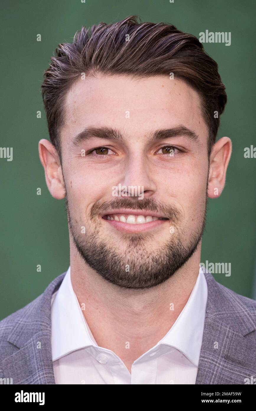 Andrew Le Page poses for photographers upon arrival for the premiere of ...