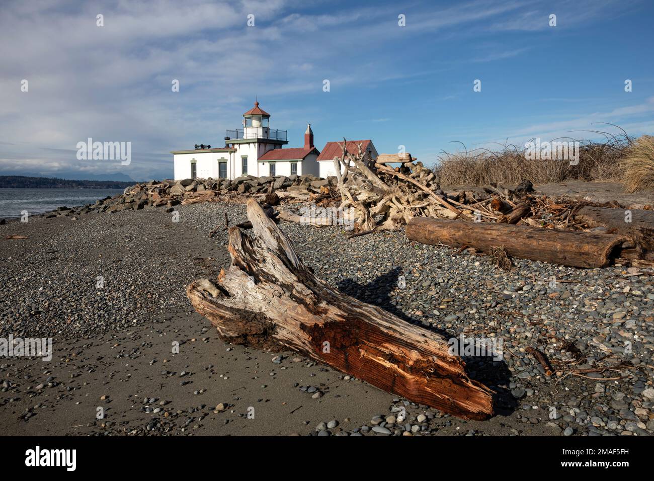 WA22957-00...WASHINGTON - West Point Lighthouse located at the north ...