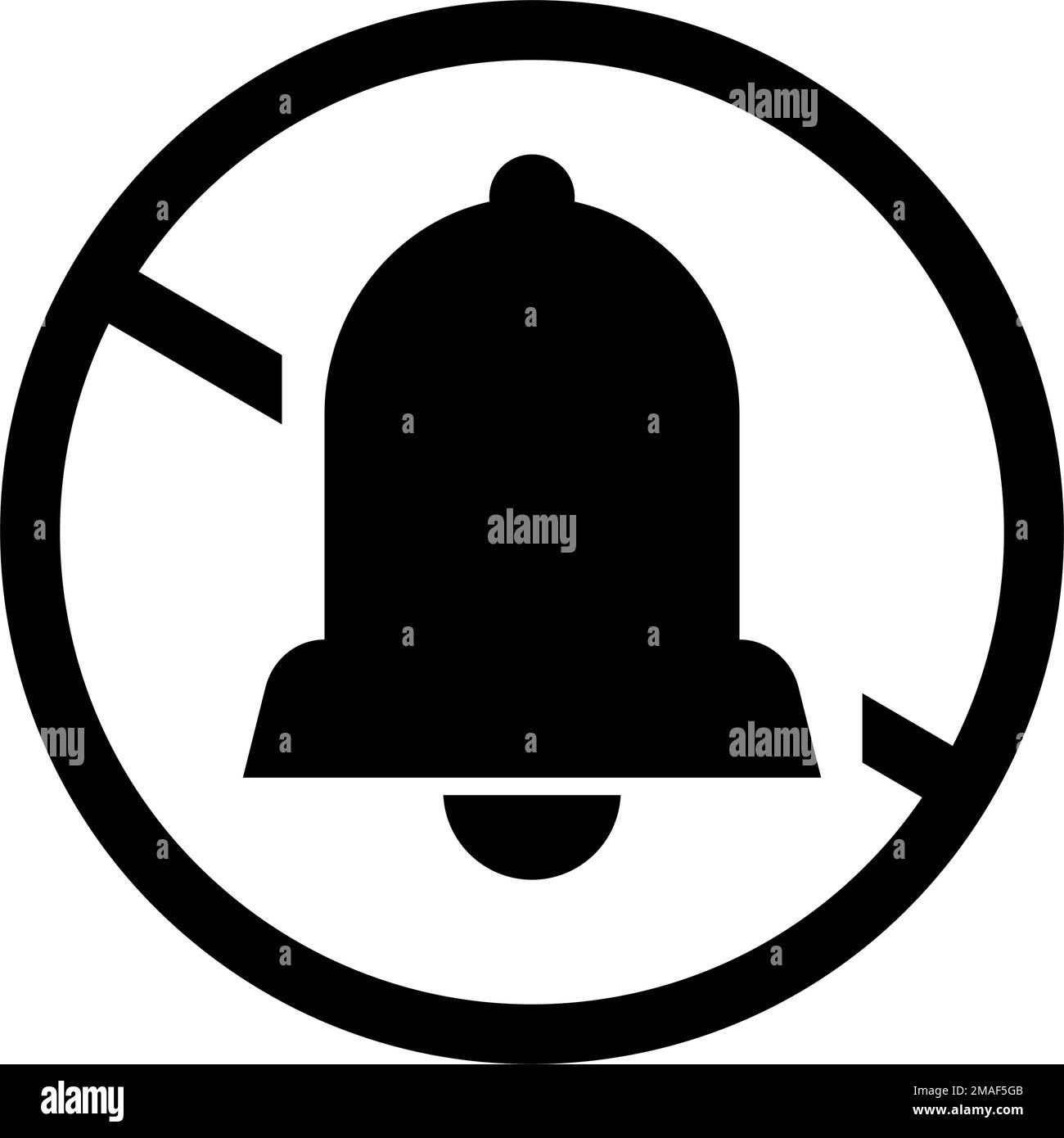 Bell silhouette Stock Vector Images - Alamy