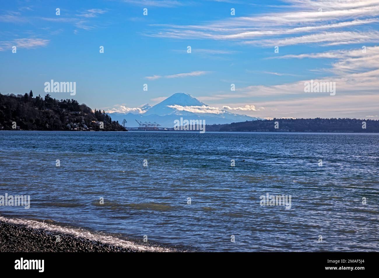 WA22959-00...WASHINGTON - View from the West Point Lighthouse over the ...