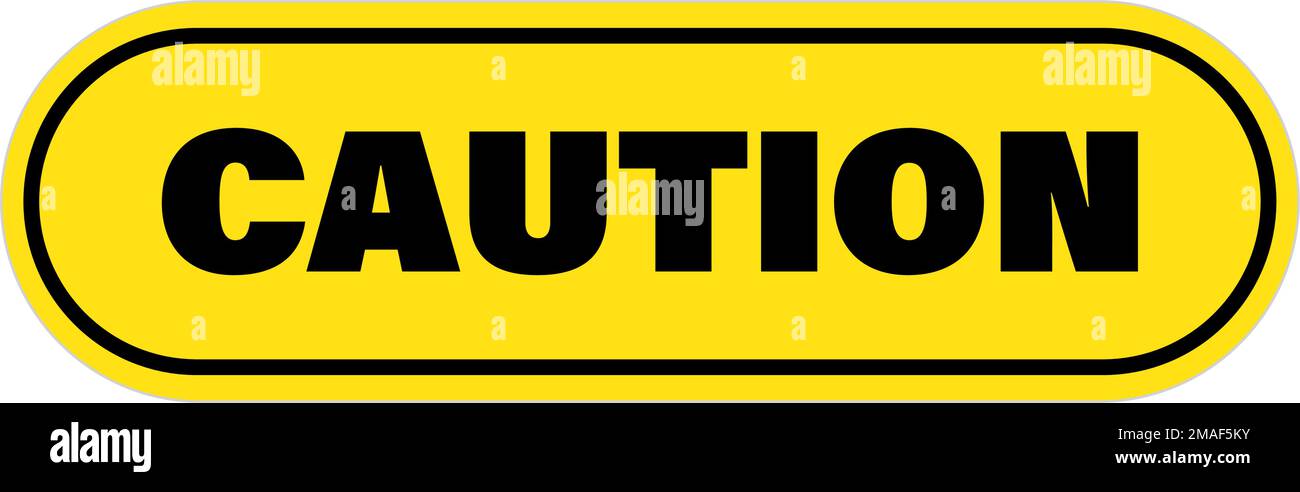 CAUTION logo. Construction site and alert. Editable vector Stock Vector ...