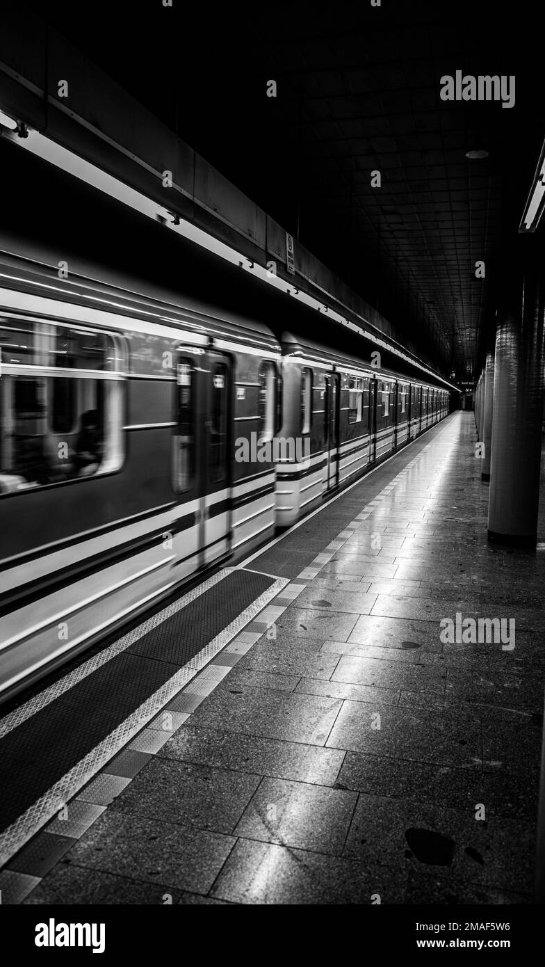 Subway doors Black and White Stock Photos & Images - Alamy