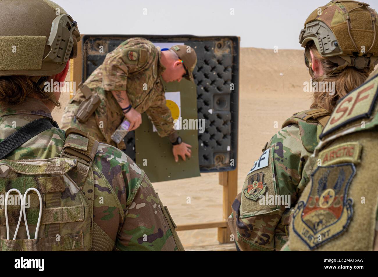 U.S. Airmen from the 386th Expeditionary Security Forces Squadron ...