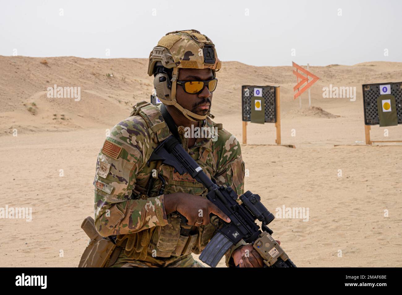 U.S. Airmen from the 386th Expeditionary Security Forces Squadron ...