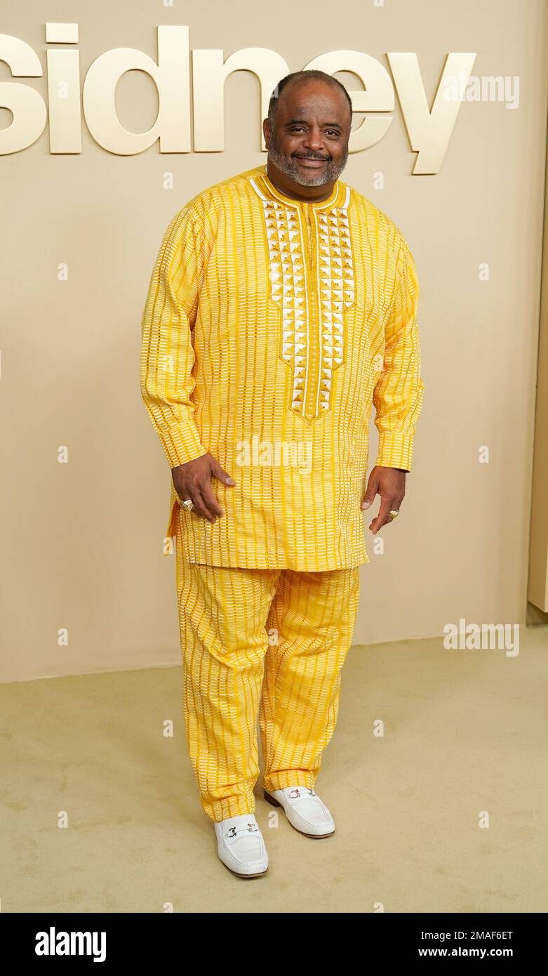 Roland Martin poses at the premiere of the documentary film "Sidney ...