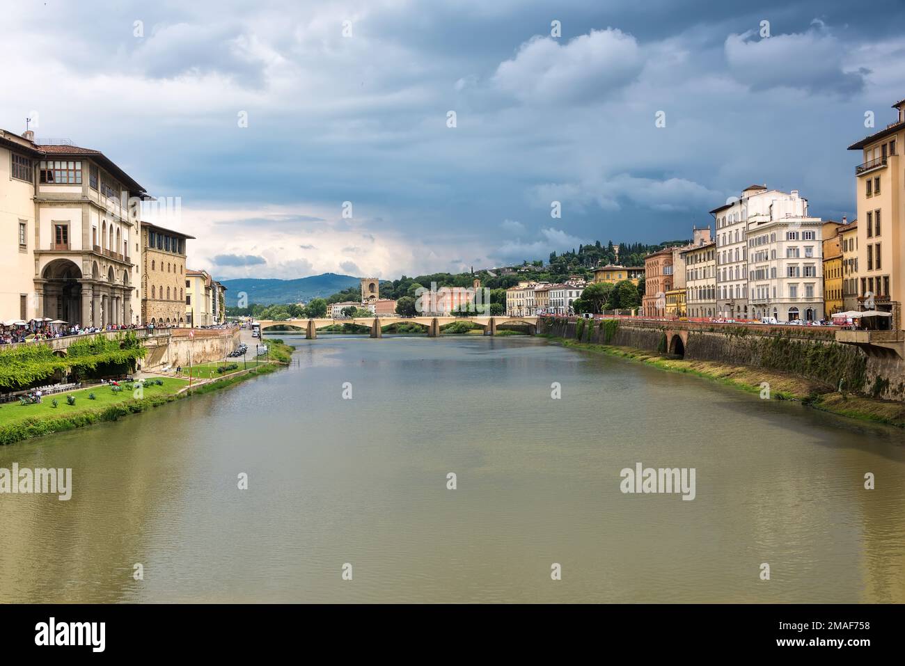 The Ponte Vecchio, or Old Bridge, was the only bridge across the Arno ...