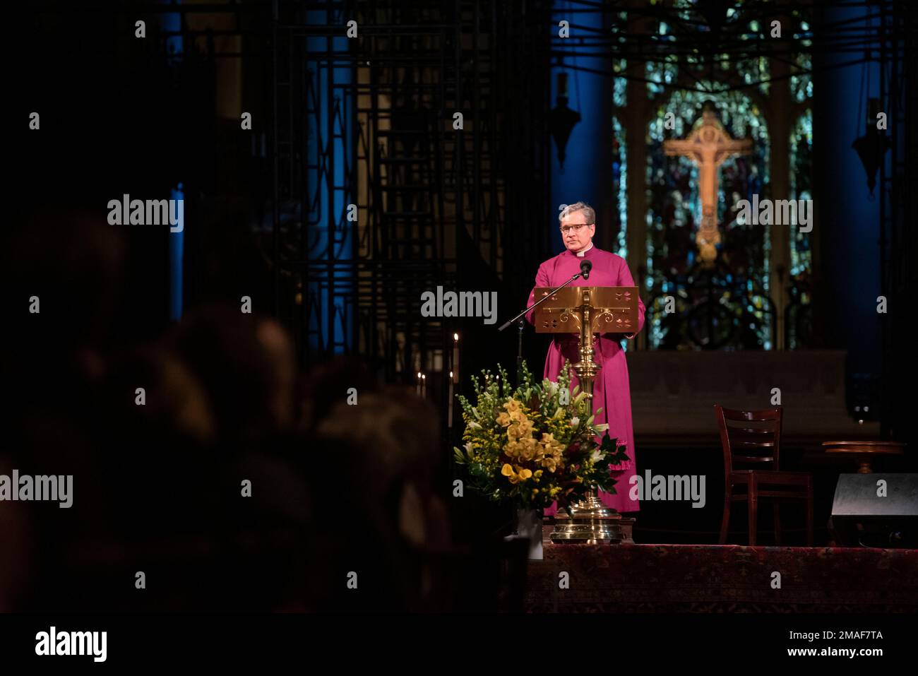 The Very Reverend Patrick Malloy attends the Joan Didion celebration of ...