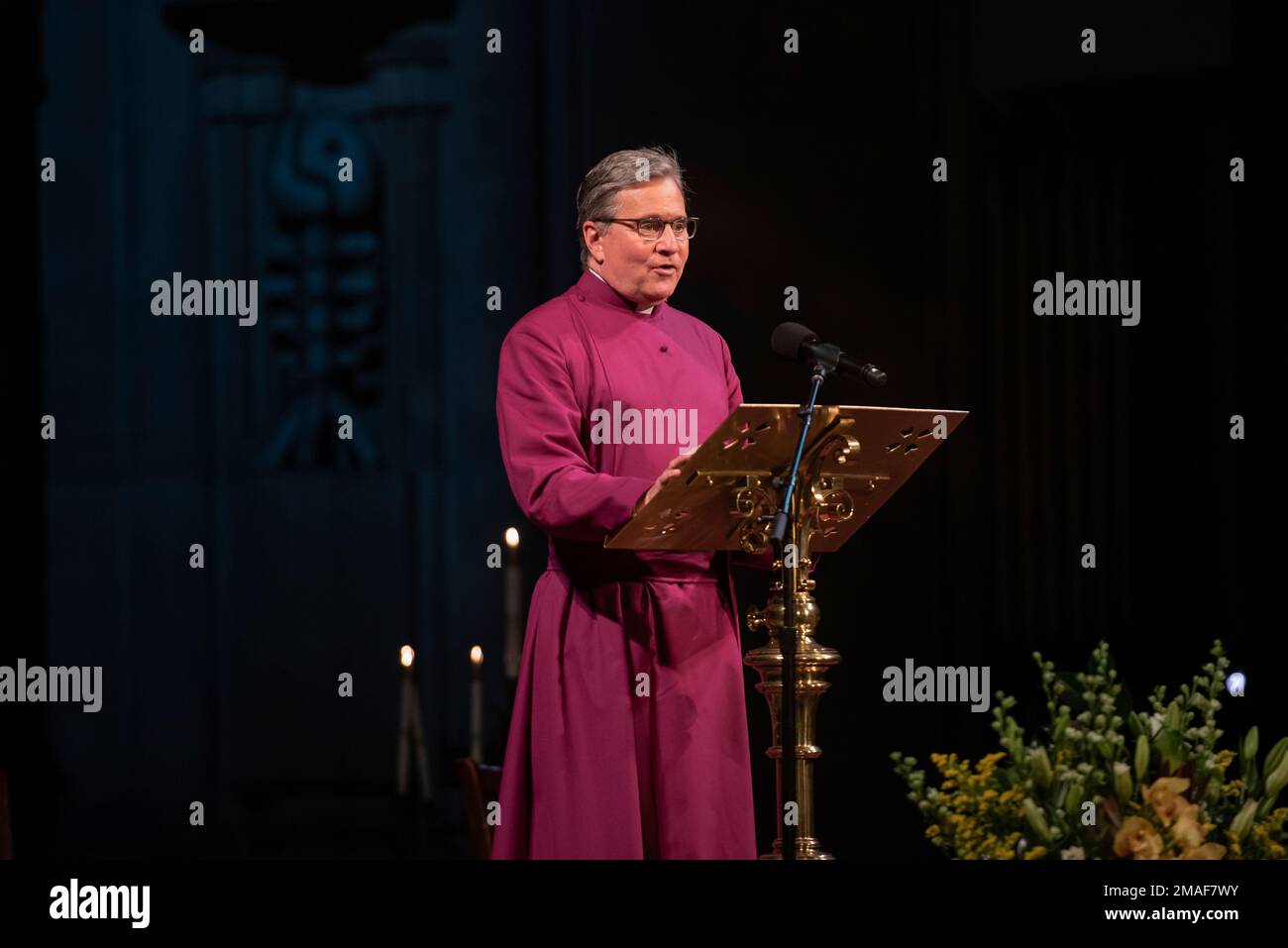 The Very Reverend Patrick Malloy attends the Joan Didion celebration of ...