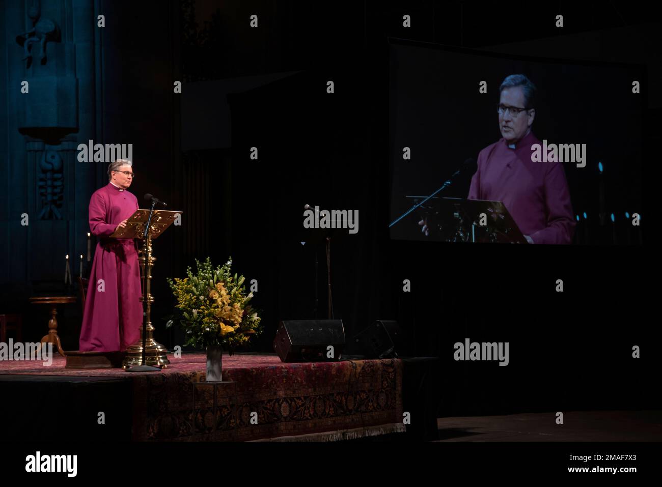The Very Reverend Patrick Malloy attends the Joan Didion celebration of ...