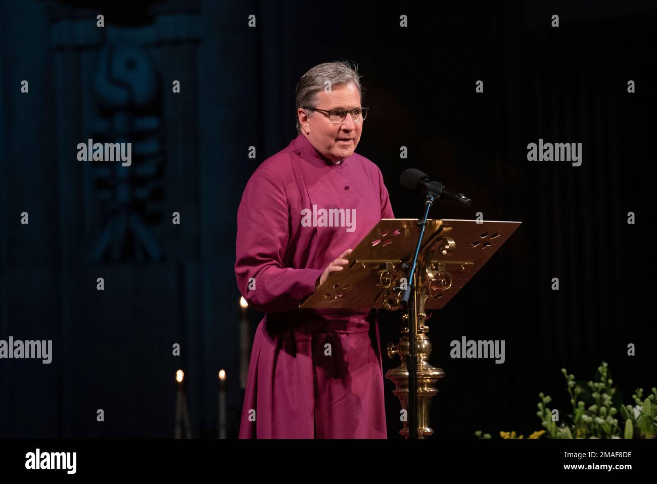 Rev. Patrick Malloy attends the Joan Didion celebration of life event ...