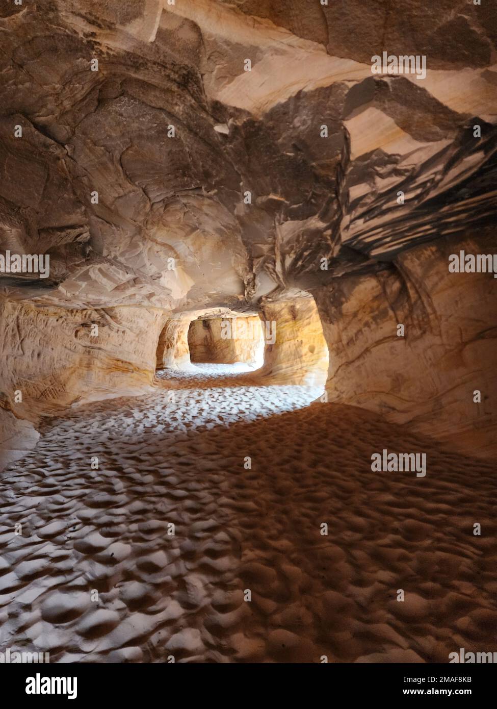 A beautiful shot of inside a canyon cave, perfect for wallpaper Stock ...