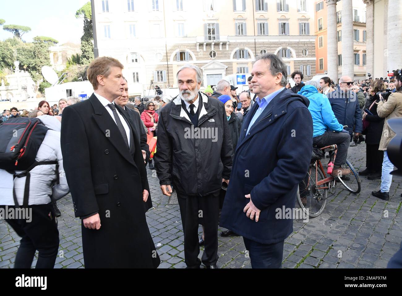 Rome, Italy. 19th Jan, 2023. Rome, funeral of Gina Lollobrigida in the ...