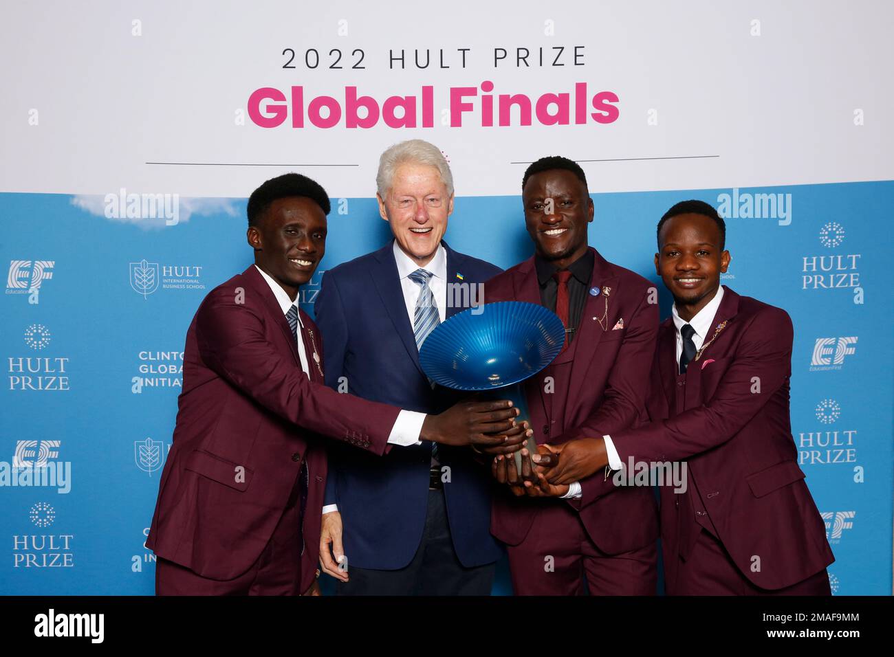 IMAGE DISTRIBUTED FOR HULT PRIZE - Brian Ndung'u. Former US President Bill Clinton, Lennox ...