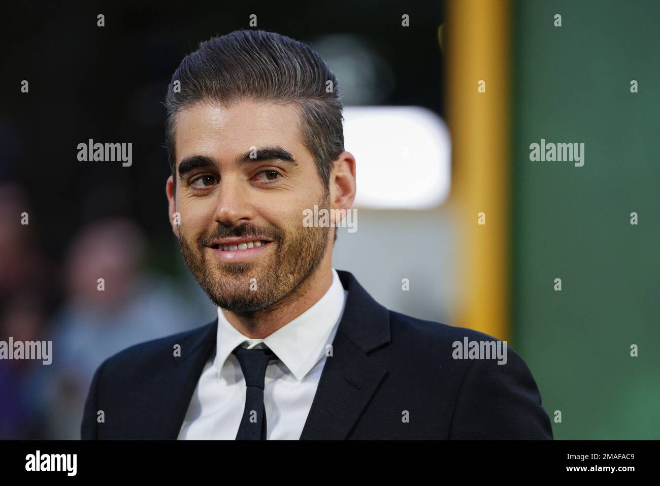 Matthew Budman poses for photographers upon arrival for the premiere of ...
