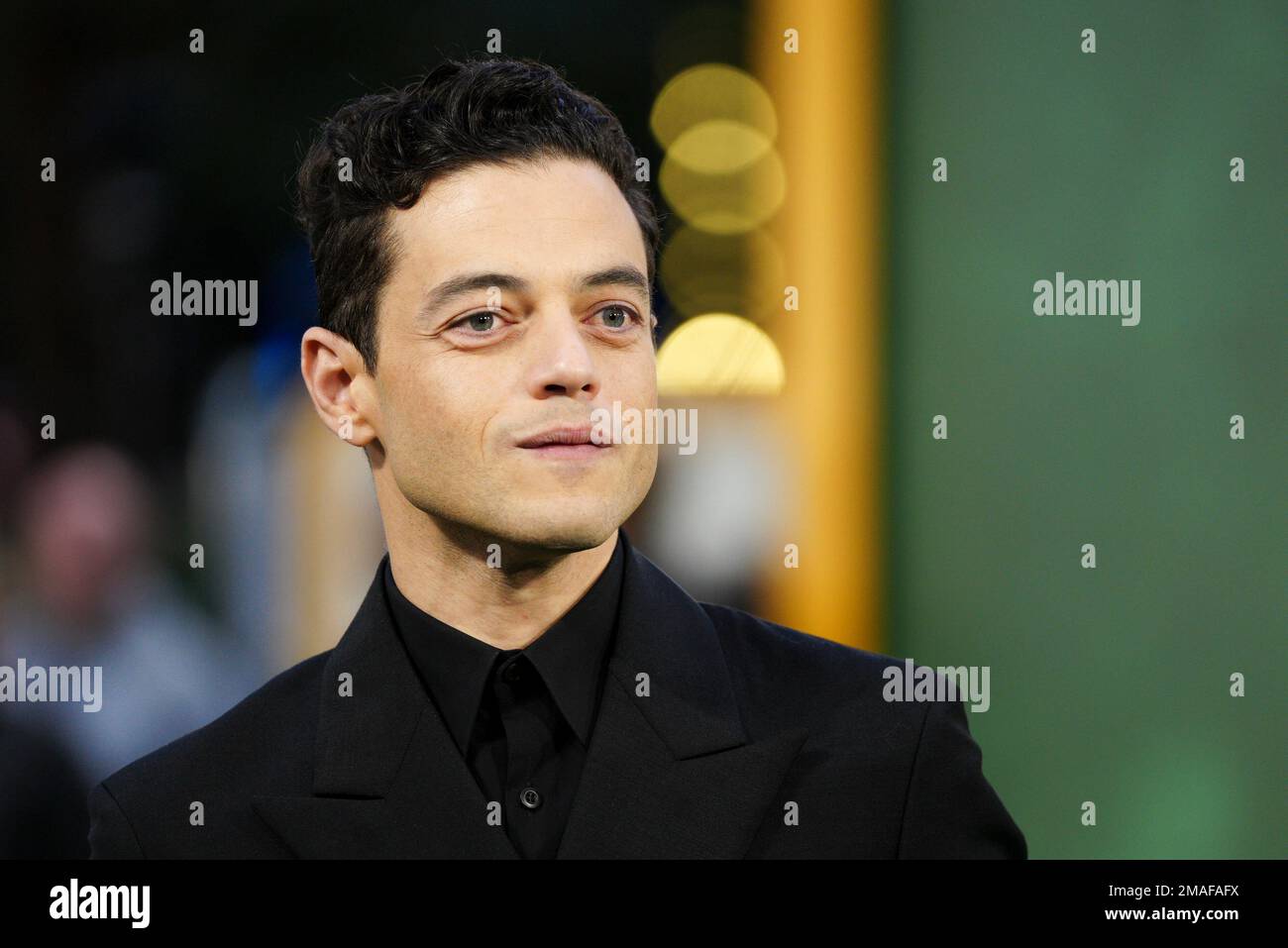 Rami Malek poses for photographers upon arrival for the premiere of the ...