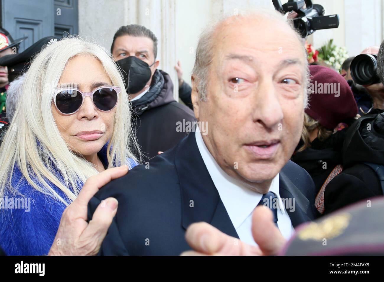 Rome, . 19th Jan, 2023. Rome, funeral of Gina Lollobrigida in the ...