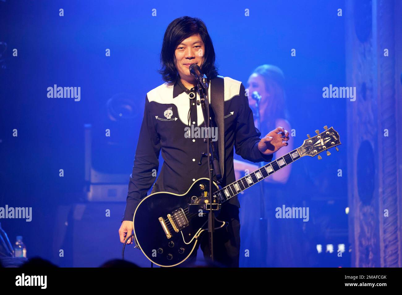 James Iha of the Smashing Pumpkins performs at the Metro on Tuesday ...