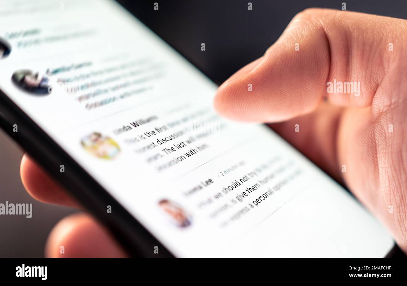 Mobile page hi-res stock photography and images - Alamy