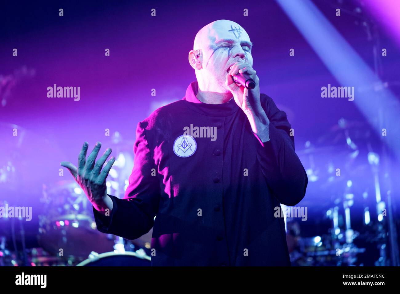 Billy Corgan of the Smashing Pumpkins performs at the Metro on Tuesday ...