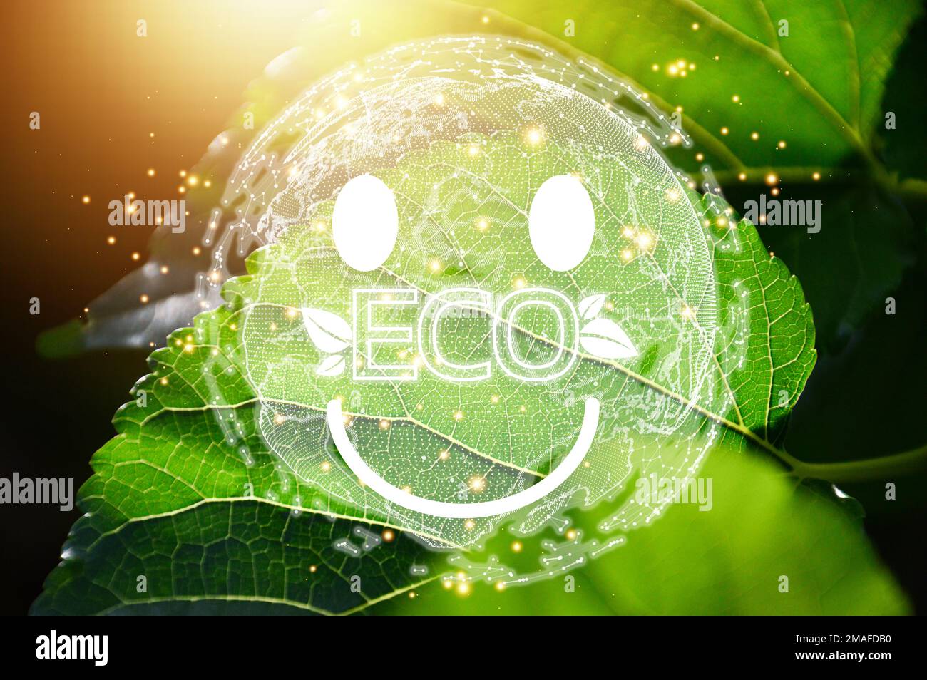 The concept of environmental protection, global warming reduction ...