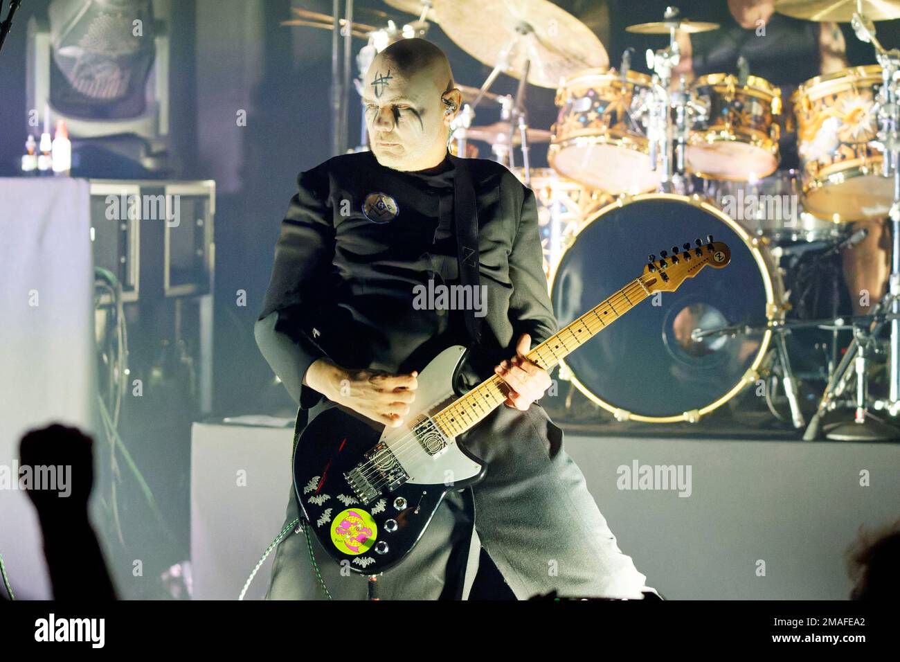 Billy Corgan of the Smashing Pumpkins performs at the Metro on Tuesday ...