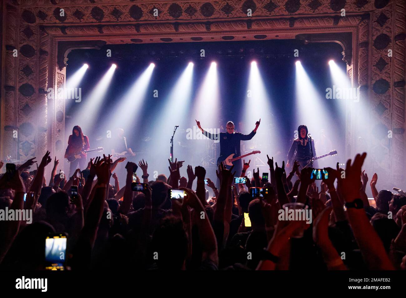 Billy Corgan of the Smashing Pumpkins performs at the Metro on Tuesday ...