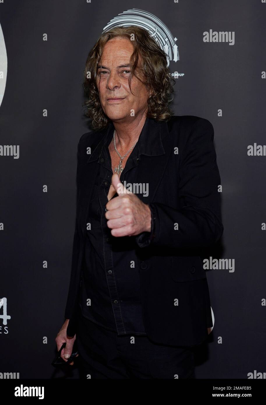 Scott Warren of the band Did poses at the premiere of the documentary ...