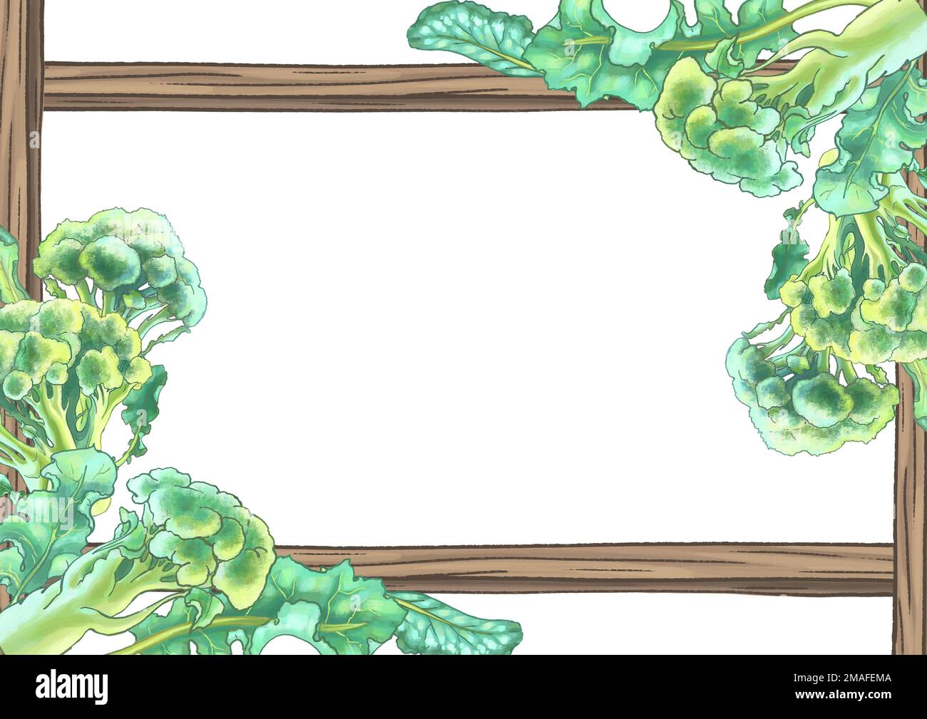 Color illustration of broccoli compositions. High quality photo Stock ...