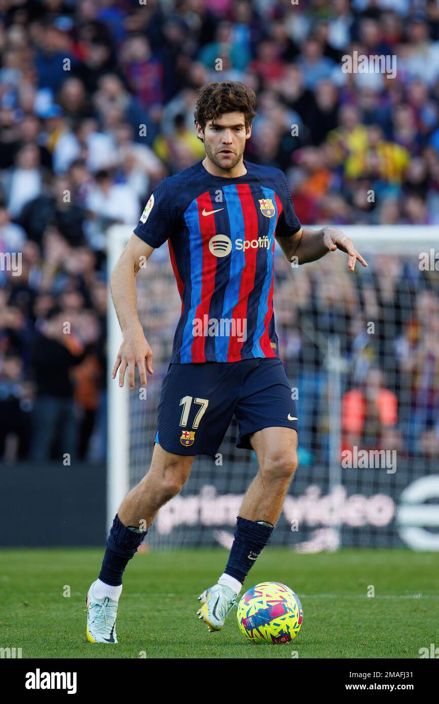 BARCELONA - DEC 31: Marcos Alonso in action during the LaLiga match ...