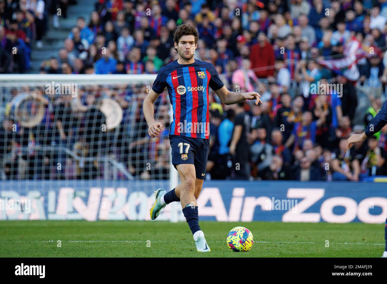 BARCELONA - DEC 31: Marcos Alonso in action during the LaLiga match ...
