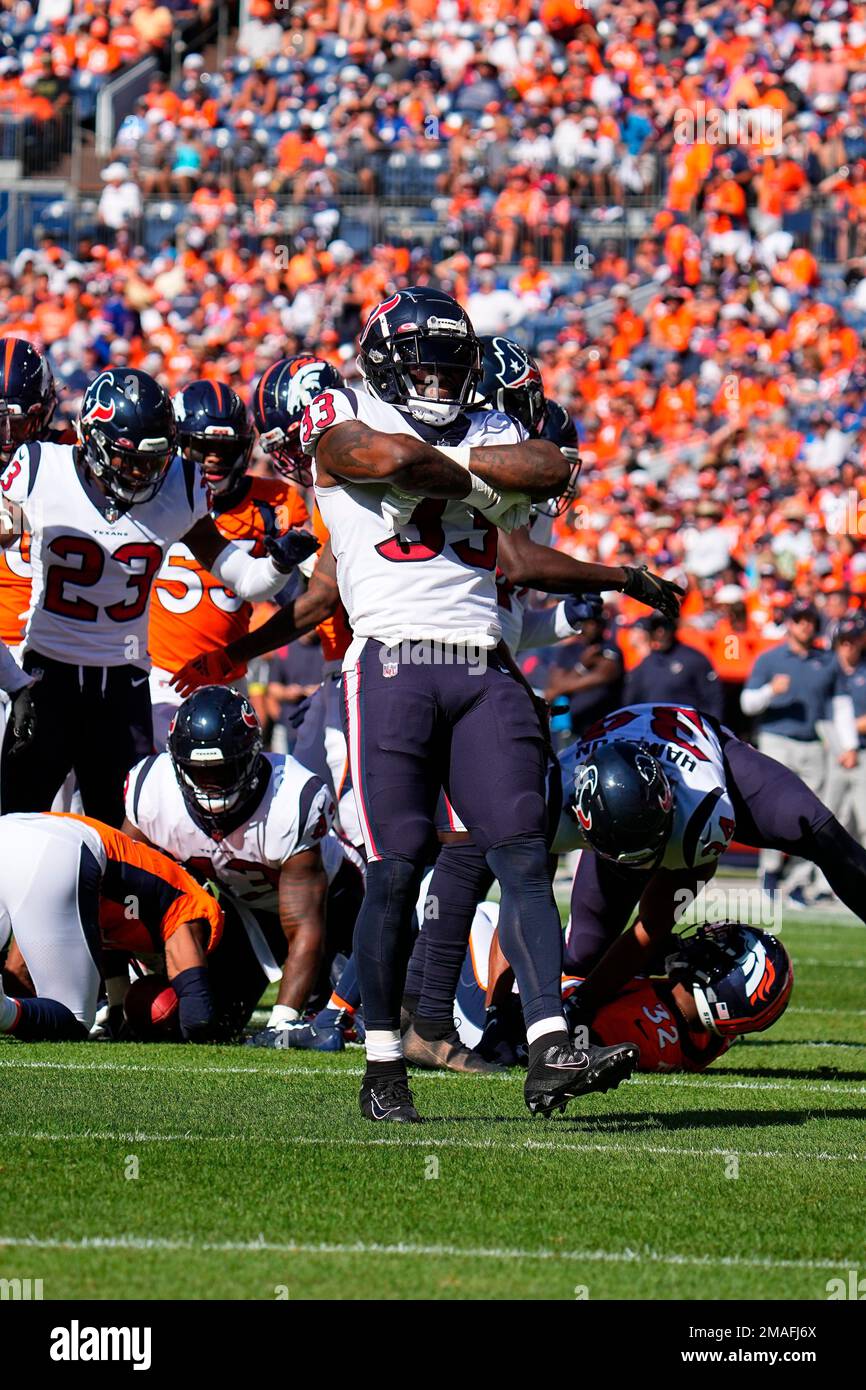 Houston Texans running back Dare Ogunbowale (33) runs the ball against ...