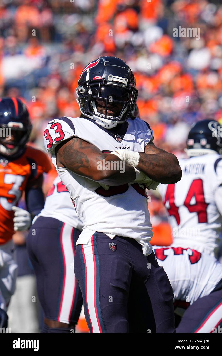 Houston Texans running back Dare Ogunbowale (33) runs the ball against ...