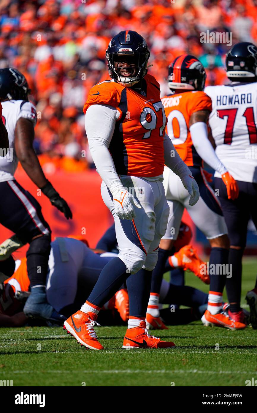 Denver Broncos defensive tackle D.J. Jones (97) plays against the ...