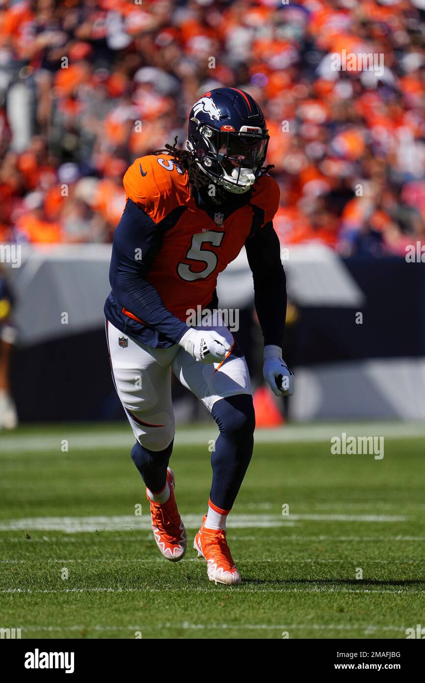 Denver Broncos linebacker Randy Gregory (5) plays against the Houston ...