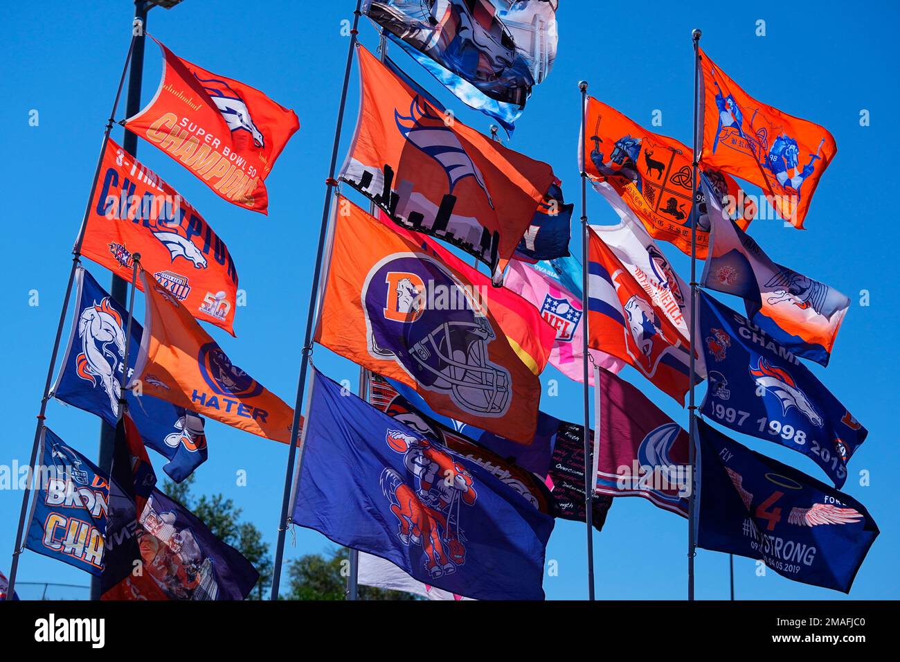 A general shot of fans during the Denver Broncos v the Houston Texans ...
