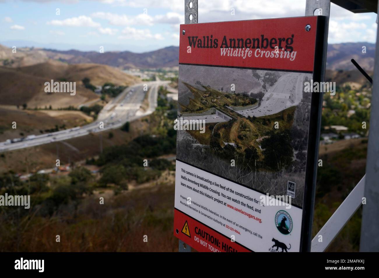 An overview of the Wallis Annenberg Wildlife Crossing, which will ...